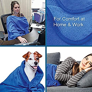 MPN’s Travel Throw Blanket Compact Lightweight Portable Plush Coral Fleece with Zippered Carry Pouch Perfect Size 43 x 59 Use as Soft Lumbar Support Pillow Travel Pillow Free Eye Mask and Ear Plugs