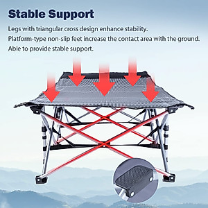 KOKSRY Camping Cot, Folding Cot Bed for Adults,Portable Camp Cots for Sleeping with Mattress and Carry Bag