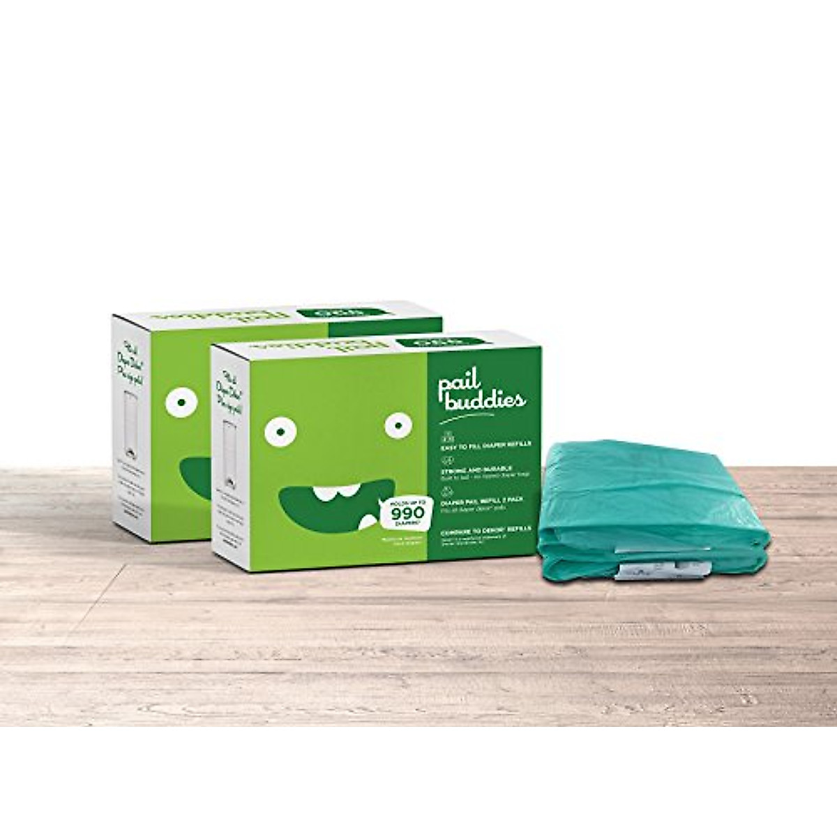 Pail Buddies Diaper Pail Refills Compatible with All Diaper Dekor Classic Diaper Pails (Pack of 4)