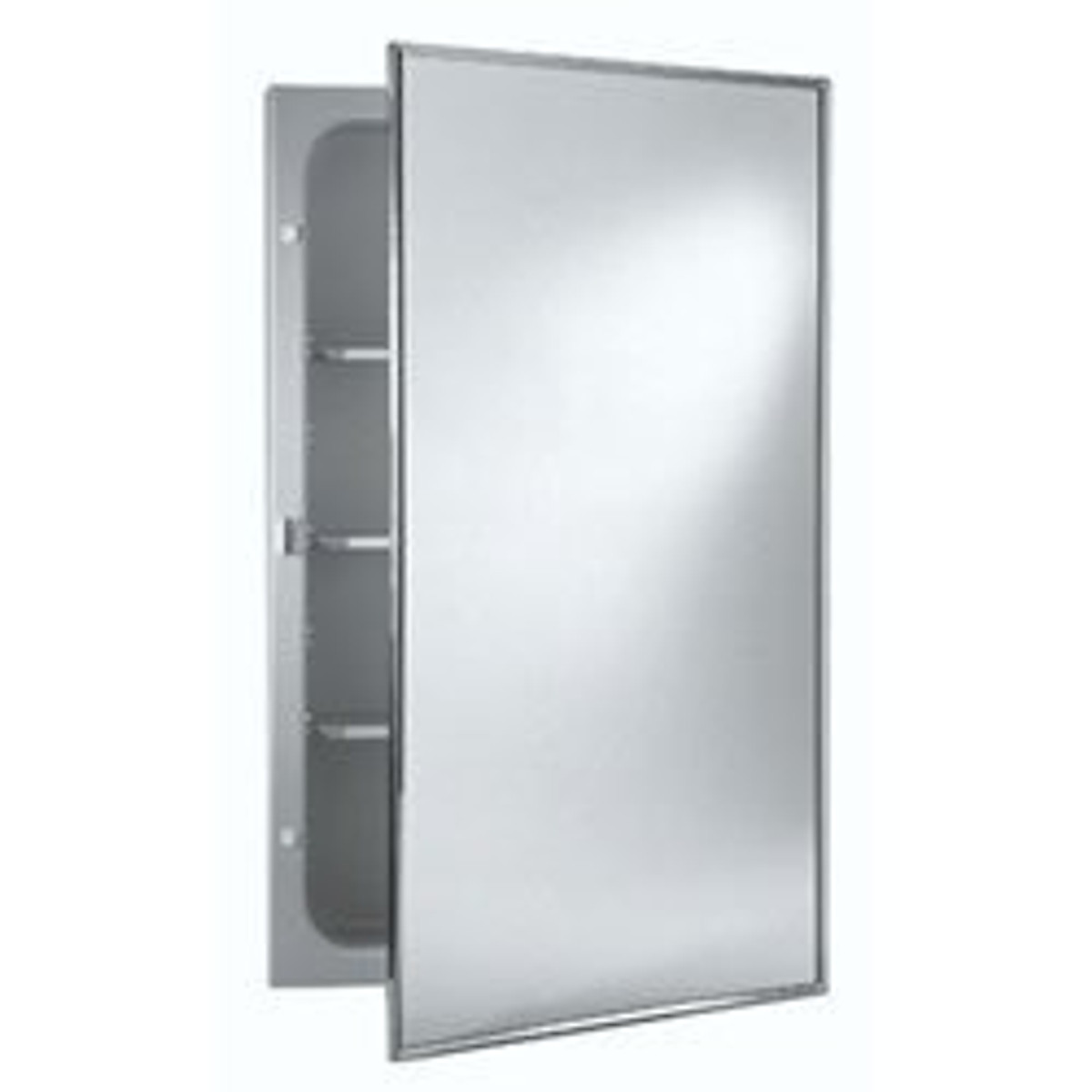 Jensen 478FS Basic Styleline Recessed Steel Medicine Cabinet, White