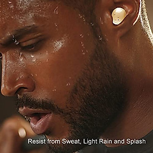 eleror Mini Wireless Earbuds X9, Small Bluetooth Earphones Headset Streaming Music from Cellphone for Sleep on Side, Running, Workout, Travel, Handsfree for iPhone & Samsung Phones(Ivory)