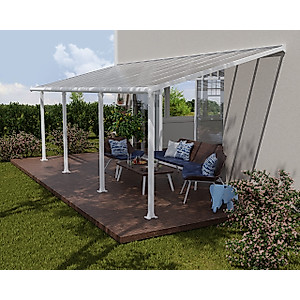 Palram - Canopia Olympia 10' x 24' Patio Cover - White/White