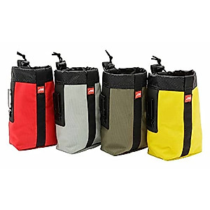 Diamondback DB Sax Tool Pouch with Belt Clip - Modular Clip On Tool Pouch for Belts, Vests, and Panels - Ideal Carpenter and Electrician Tool Pouch for Nails and Screws (Green with Black Webbing)