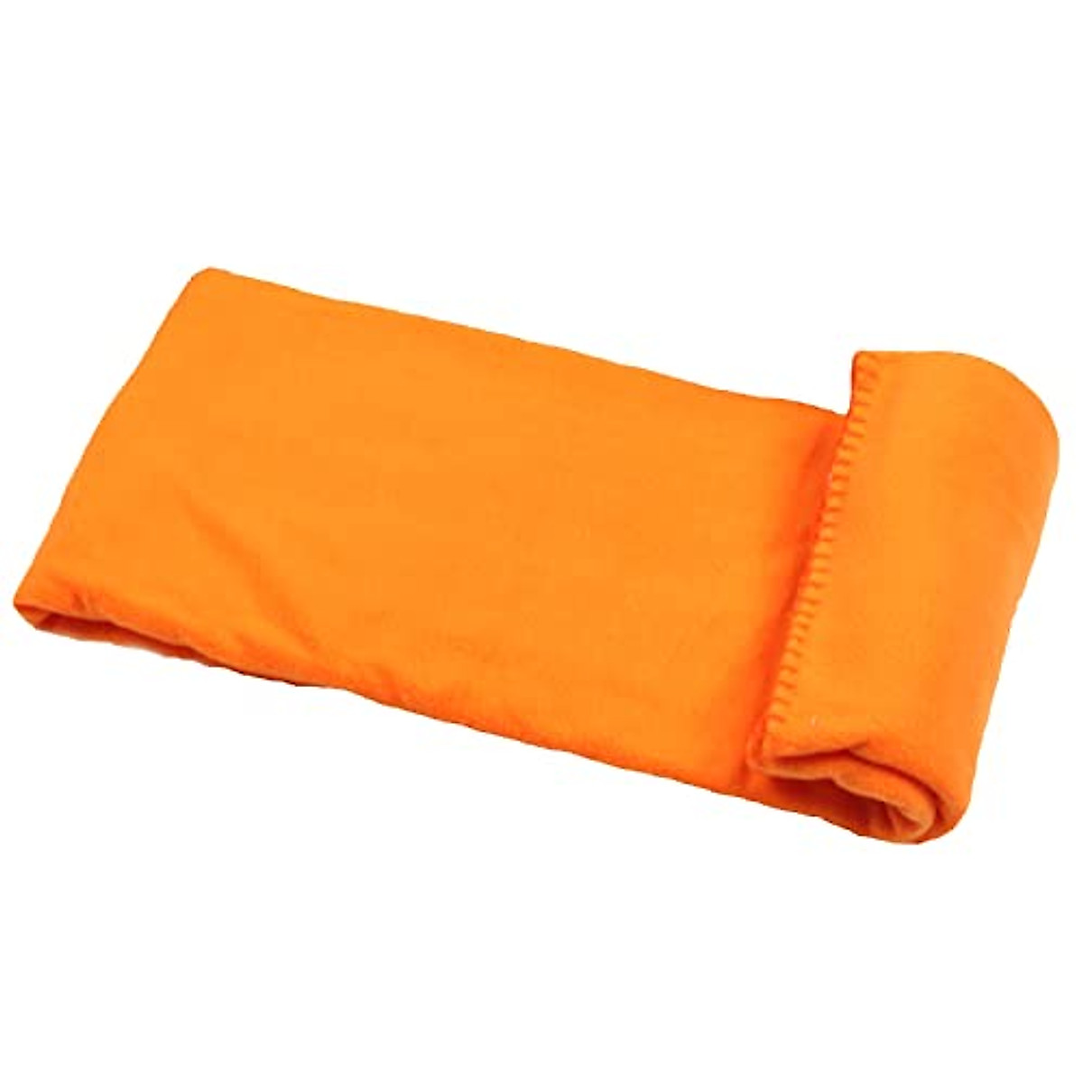 pasanfo Fleece Throw Blanket Lightweight Fleece Throw Cozy Soft Pet Friendly Fleece Blanket for Sofa,Couch 50 X 60 Inches(Orange Color)