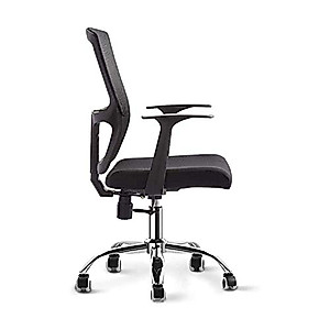 KXDTZ Desk Task Computer Chair Fabric Low Back Office Chair with Adjustable Height, for Reception Dinning Conference Room