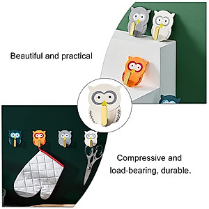 LELEVTXP 4 Pcs Sticky Hooks No Punching Adhesive Hooks Traceless Wall Hangers for General Bathroom Kitchen