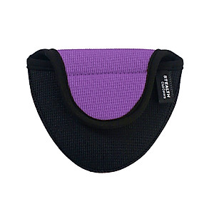 Stealth Club Covers 12130 Putter Oversize Mallet 2-Ball Golf Club Head Cover, Grape/Black
