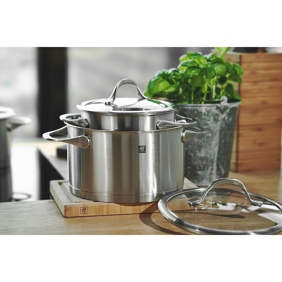 ZWILLING Essence Cookware Set, 5-Piece, Silver