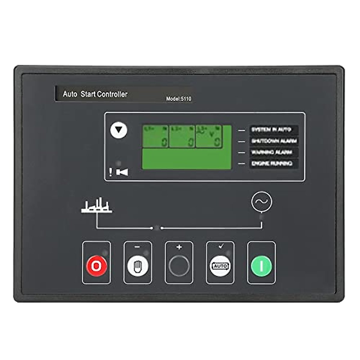 Generator Controller Module Panel, Separate Core DSE5110 Generator Electronic Controller Module Control Panel LCD Display