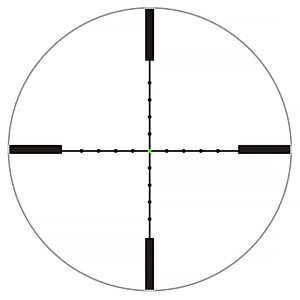 Trijicon TR22-2G AccuPoint 2.5-10x56mm Riflescope, 30mm Main Tube, Mil-Dot Crosshair Reticle with Green Dot, Matte black