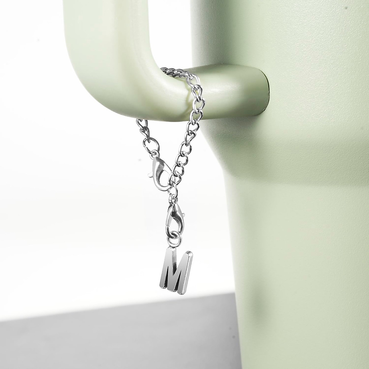 LUAATT Letter Charm Accessories For Stanley Cup,Name Id Letter Handle Charm For Stanley Tumbler(M)