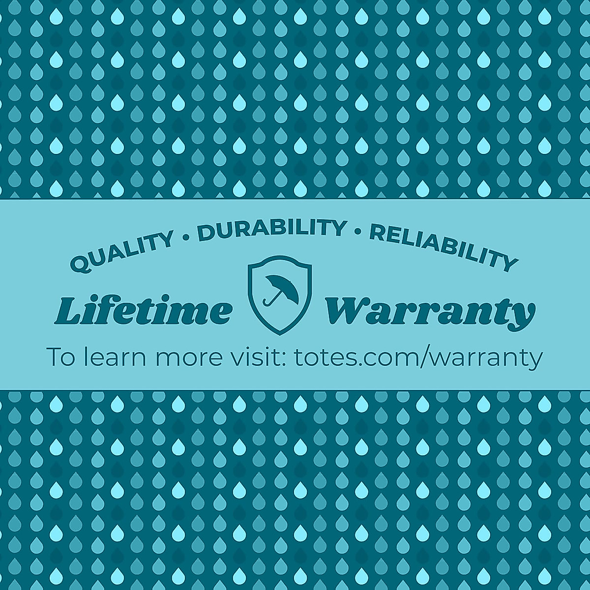 Totes Blue Line Golf Size Auto Open/Close Umbrella, Water Repellent Canopy, Black