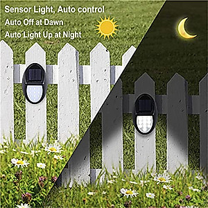 LED Human Body Induction Solar Personality Withsolar Motion Sen SOR Lights for Garden, Fence Ip65 Landscape Home Yard Decor Lighting Lawn Garden