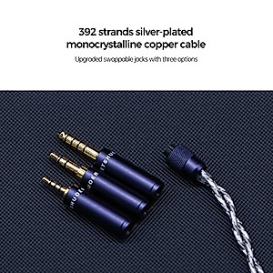 Letshuoer S12 PRO in Ear Headphones 14.8mm Planar Magnetic Driver Wired HiFi Earphones for Smartphones/PC/Tablet (Deep Space Blue, 2.5mm / 3.5mm / 4.4mm Connector)