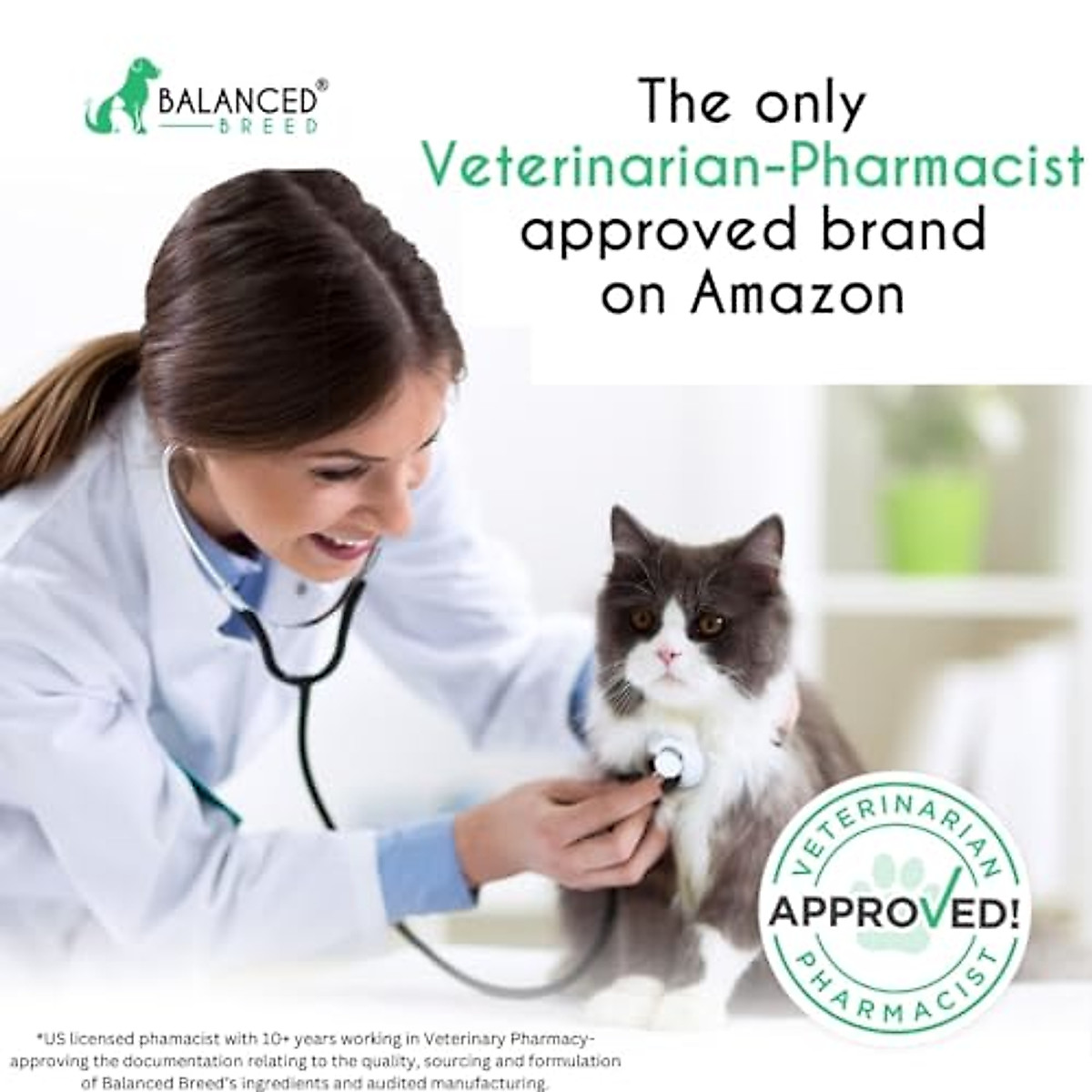 Balanced Breed L-Lysine Cats Immune Support Soft Chews Made in USA Non-GMO Vet-Pharmacist Approved Krill Oil Omega 3 Cat Vitamins Indoor Cats Supplements Asthma Relief Cat Lysine Allergy Relief 60 ct.