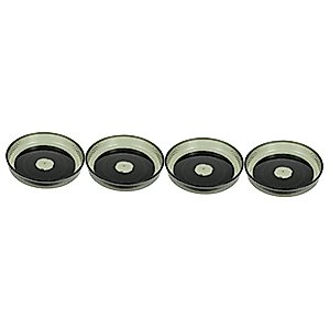 Zerodeko 4pcs rotatable Tray Fridge Organizers and Storage Clear Round Makeup Organizer Tray Tabletop Rotating Utensil Holder Skin Care Product Holder Seasoning to Rotate The pet Spice Rack