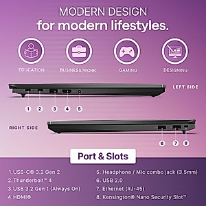 Lenovo ThinkBook 16 G6 16" FHD+ Laptop Computer, 13th Gen Intel 10-Core i5-1335U (Beat i7-1270P), 4GB DDR5 RAM, 512GB PCIe SSD, WiFi 6, Bluetooth 5.1, Fingerprint Reader, Windows 11 Pro, Tilsiy Cable