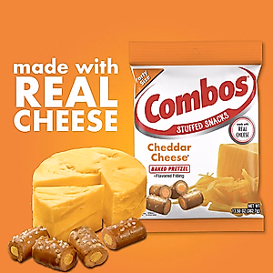 Combos Cheddar Cheese Baked Pretzel Snacks, 13.5 Oz. Bag, 13.5 Oz