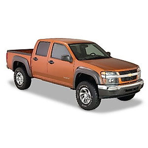 Bushwacker Extend-A-Fender Extended Rear Fender Flares | 2-Piece Set, Black, Smooth Finish | 41028-02 | Fits 2004-2012 Chevrolet/GMC Colorado/Canyon