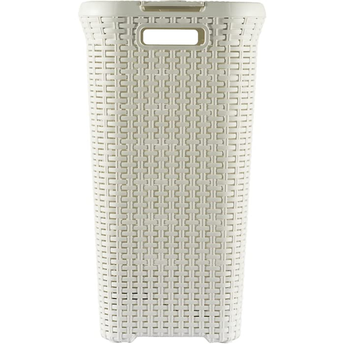 Curver Style 60 Litre Laundry Hamper, Vintage White