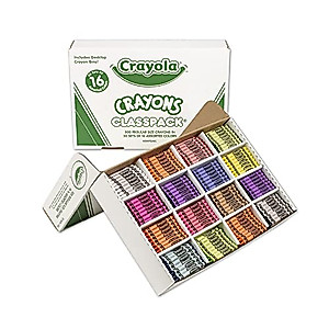 Crayola Crayon Classpack, School Supplies, 16 Colors (50 Each), 800 Ct, Standard
