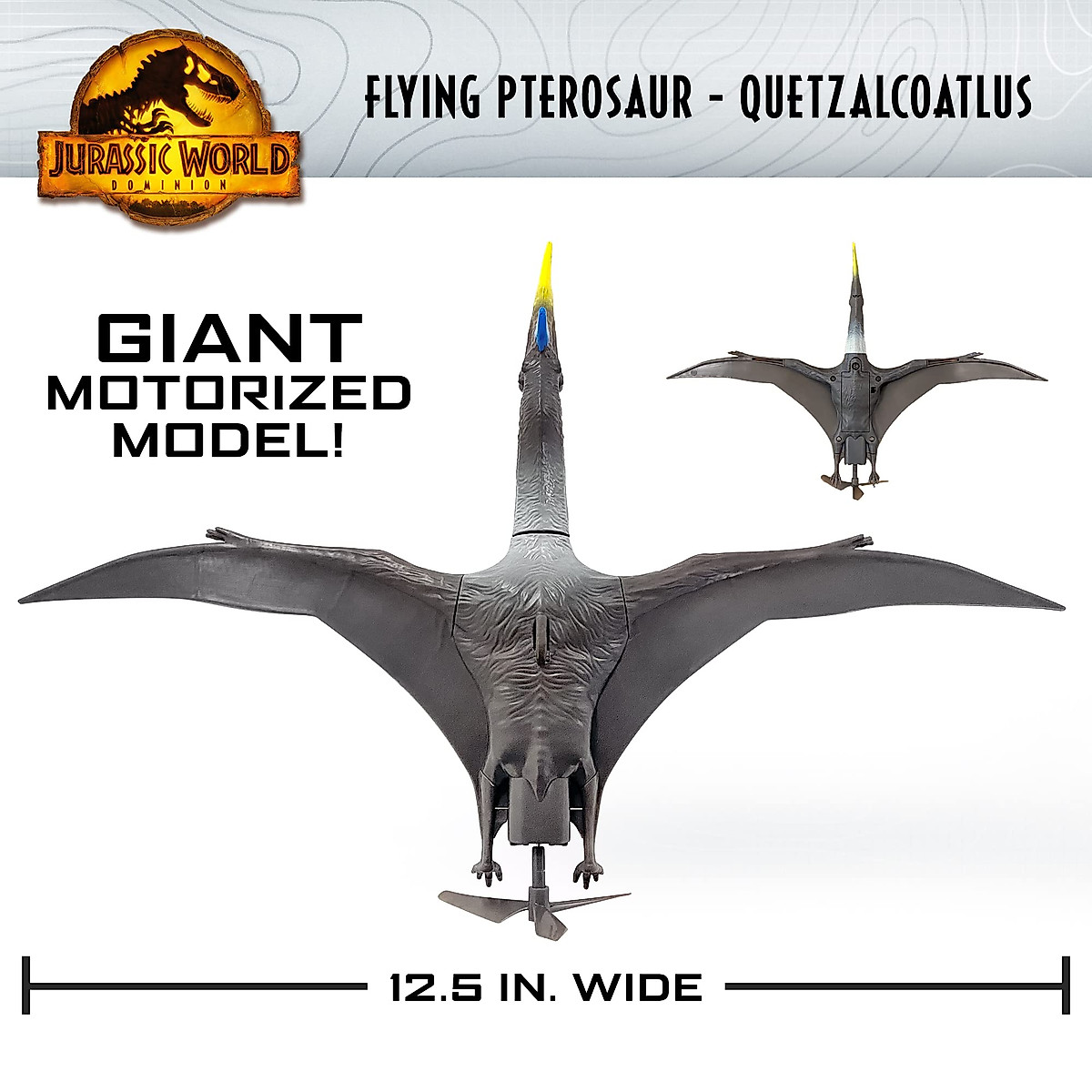 Thames & Kosmos Jurassic World Dominion Flying Pterosaur - Quetzalcoatlus | STEM Building Kit from Build & Fly a Motorized Model of The Largest Flying Creature from Prehistoric Times