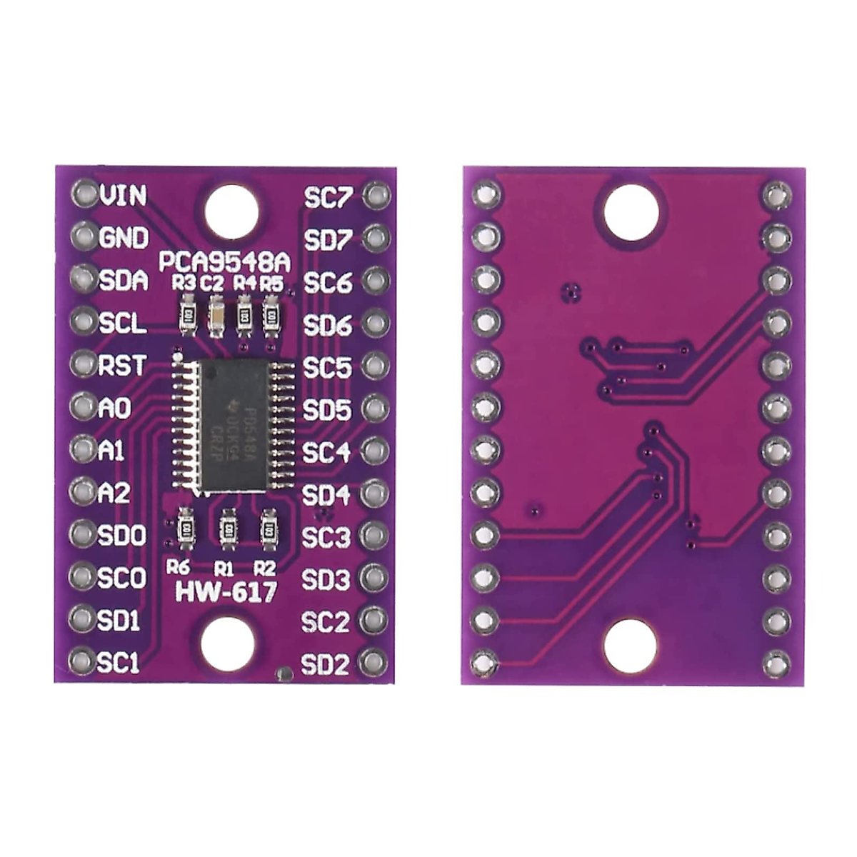 AEDIKO 6pcs TCA9548A Expansion Board I2C IIC 8 Channel Multiplexer Breakout Board with 20Pin M/F Cable