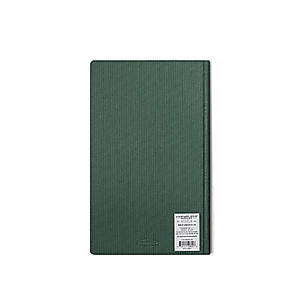 DesignWorks Ink Standard Issue No. 17 Hardcover Cloth Green 7.25" x 11.75" Tall Notebook Journal with 96 Lined Pages - Perfect for Office Work, Writing, and Journaling