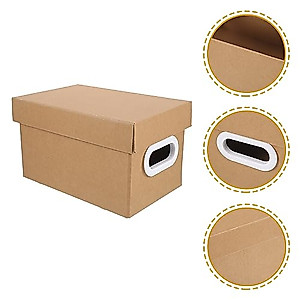 Homoyoyo Box Paper Organizer Handled Storage Container Desk Storage Organizer Desktop Organizing Holder Book Organizer Desktop Storage Organizer Makeup Stand Thick Section Z8