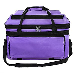 Waterproof Art/Craft Supplies Storage Tote Bag Artist Travel Portfolio Carrying Bag Case Painting Box Large Capacity Messenger Bag for Painting Brushes Pencils Palette Paints Sketchbook (Newspaper)
