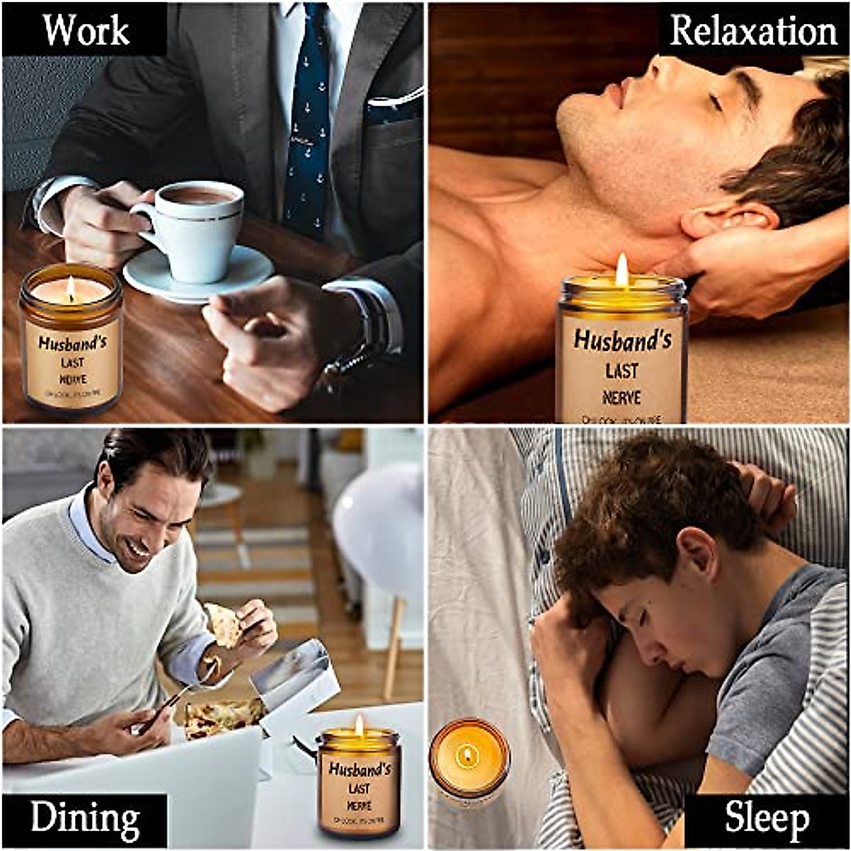 Gifts for Husband from Wife, Funny Birthday Anniversary Presents for Him from her, Gag Romantic Valentines Candles for Men, Personalized I Love You Gifts for Couples Best Boyfriend Man Male