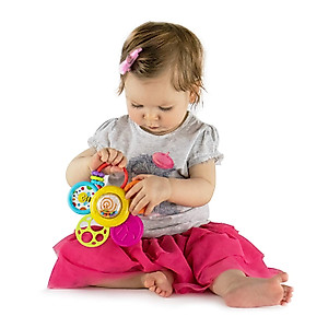 KiddoLab Infant Spin, Rattle and Teether Toy. Baby Multi-use Toy for Better Relaxation and Sleep - Activity Toy for Babies and Toddlers, Develops Fine Motor Skills. Age: 6-12 Months Old and Up