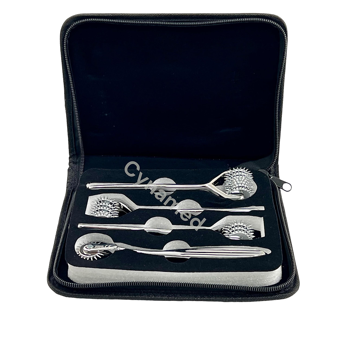 Artlab-Wartenberg Neuro Pinwheel 1, 3, 5 & 7 Head Spur - Setof 4 - Diagnostic Sensory Instrument - German Stainless CE