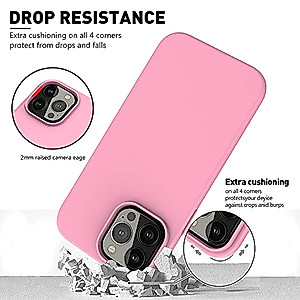GW USA Compatible for Apple iPhone 13 Pro Max / 12 Pro Max Case with Built-in Screen Protector,Rugged PC Front Cover + Soft TPU Non-Slip Cover, Shockproof Full-Body Protective Case Cover - Pink