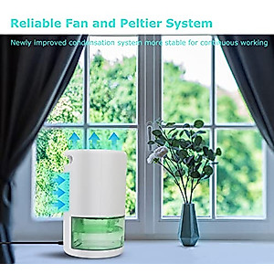 Lexenic 35 oz Dehumidifiers for Home 320 sq ft with Quiet Sleeping Mode,Portable Small Dehumidifier with 7 Color RGB LED Night Light for Rooms, Basements,Bedroom,Bathroom, Garage,Wardrobe,RV,Closet,Storage