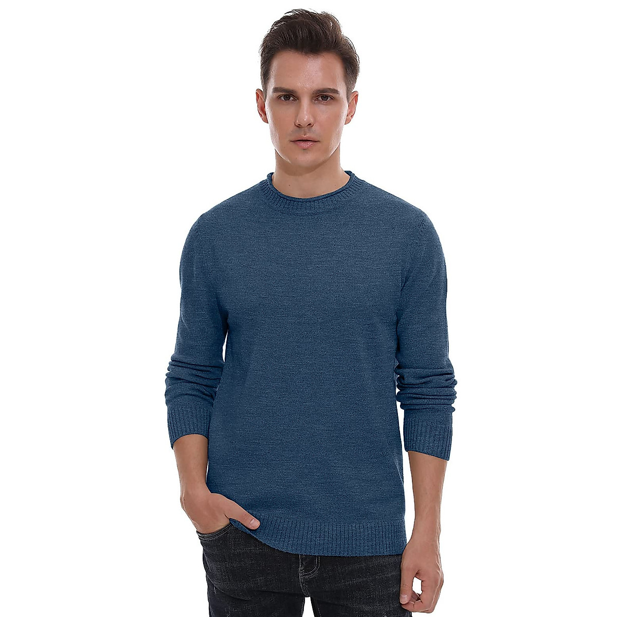 Sailwind Men's Crewneck Sweater Soft Casual Sweaters for Men Classic Pullover Sweaters