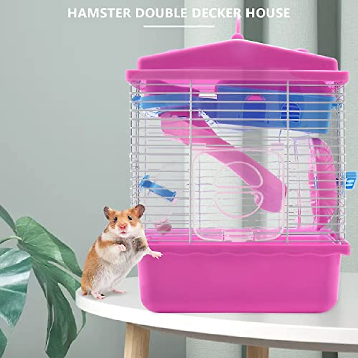 CUSFSRA Pet with Transparent Skylight Double Layer for Pet