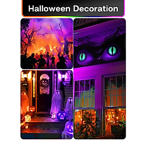 LEDERA LED Flood Orange Purple Light Bulb, 15W Equivalent 150W, Par38 Orange Purple Flood Light, E26 Base, Colored LED Light Bulbs, Not-dim Ideal for Halloween, Christmas, Party, Holiday, 2 Pack