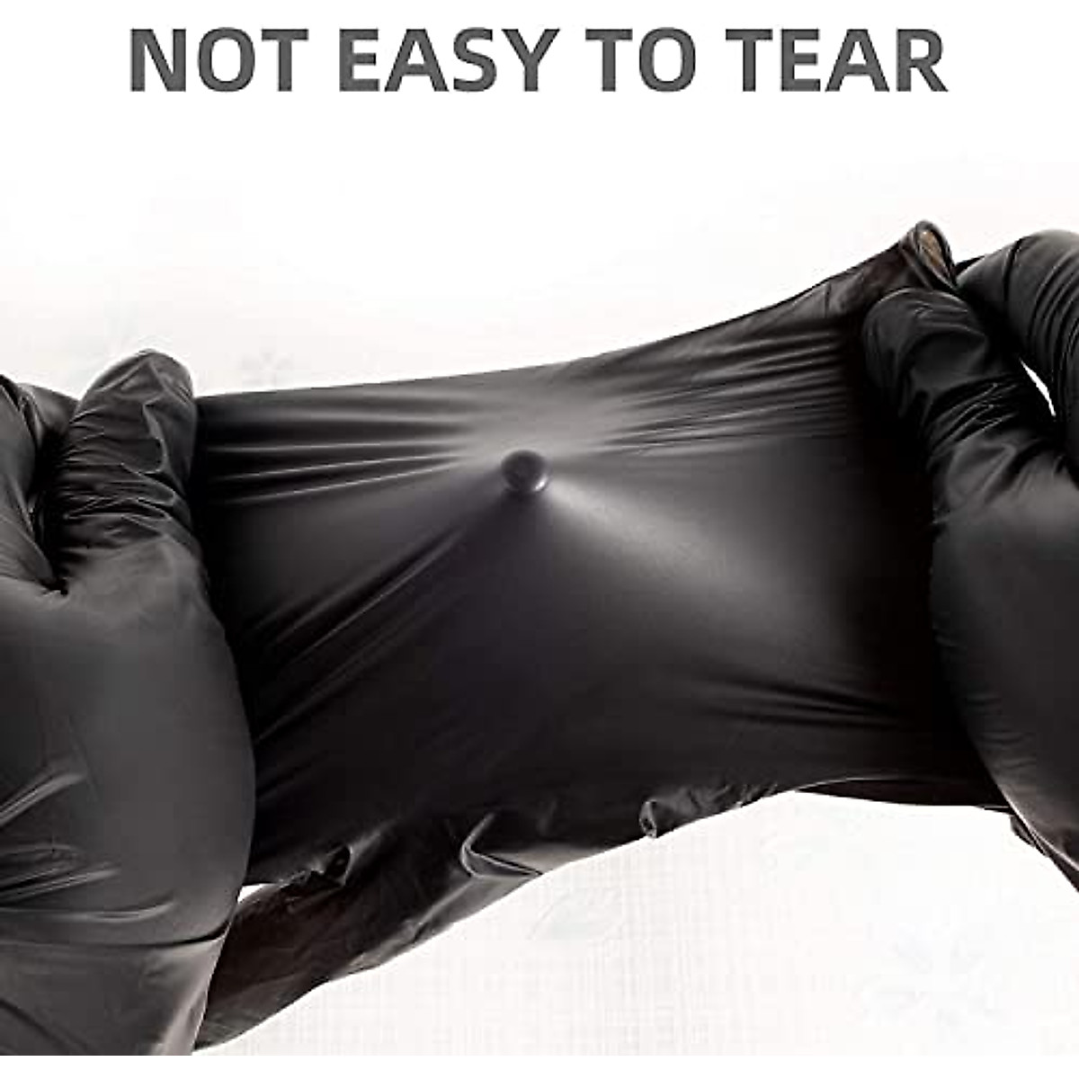 Soft Disposable Black Vinyl Gloves - 100 Pack 3 Mil Powder Free Black Disposable Gloves - Cooking Gloves Disposable Food Safe – Gloves for Cooking, Latex Free (Medium - Pack of 100)