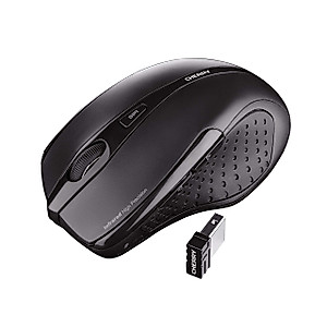 Cherry MW 3000 Wireless Mouse 2.4 GHz w/Nano USB Receiver, Black (UW7691)