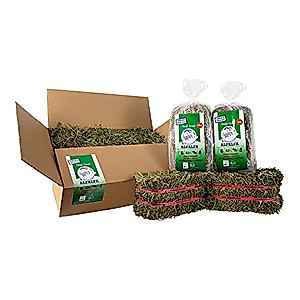 Grandpa's Best Premium Alfalfa Hay for Rabbits, Guinea Pigs, Chinchillas, Hamsters & Gerbils, 5lb Loose Boxed, Brown