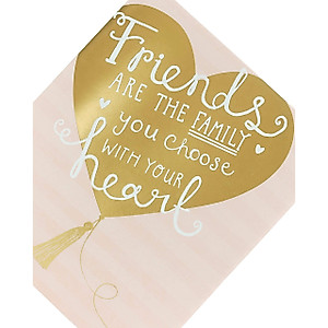 UK Greetings Friend Birthday Card - Birthday Card for Her - Pretty Gold Heart Design, 529393-0-1