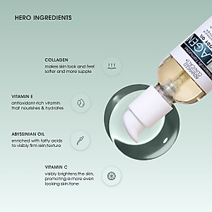 Advanced Clinicals Firming Collagen Body Oil Skin Care Moisturizer | Massage Body Oil | Tighten, Firm, & Hydrate Collagen Oil For Scars, Wrinkles, Crepey Skin, & Stretch Marks, 3.8 Fl Oz