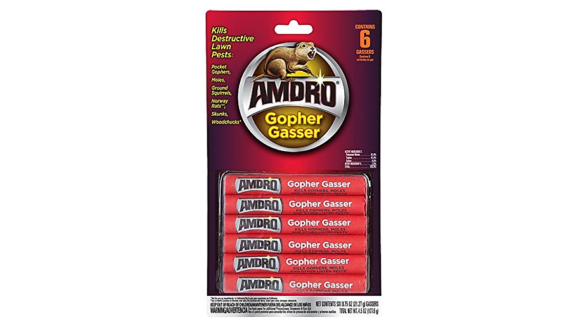 Amdro Gopher and Mole Killer - 6 Gassers, Effective Solution