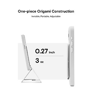 MOFT Phone Tripod Stand Compatible with iPhone 15/14/13/12 Series, Angle Adjustment & Strong Magnets & MagSafe Compatible MOVAS Invisible Selfie Stick Tripod, Sapphire