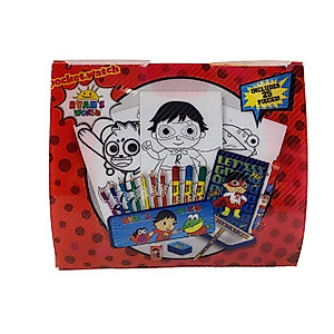 Ryan's World Art Box Set in Acetate Box (Marker,Pen,Eraser,Pencil Case & More)