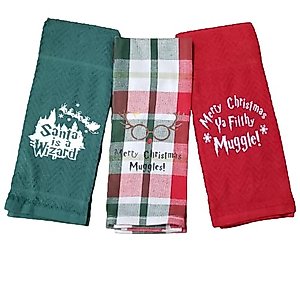 H Potte* Christmas Kitchen/Bathroom Towel Set Potter Gift