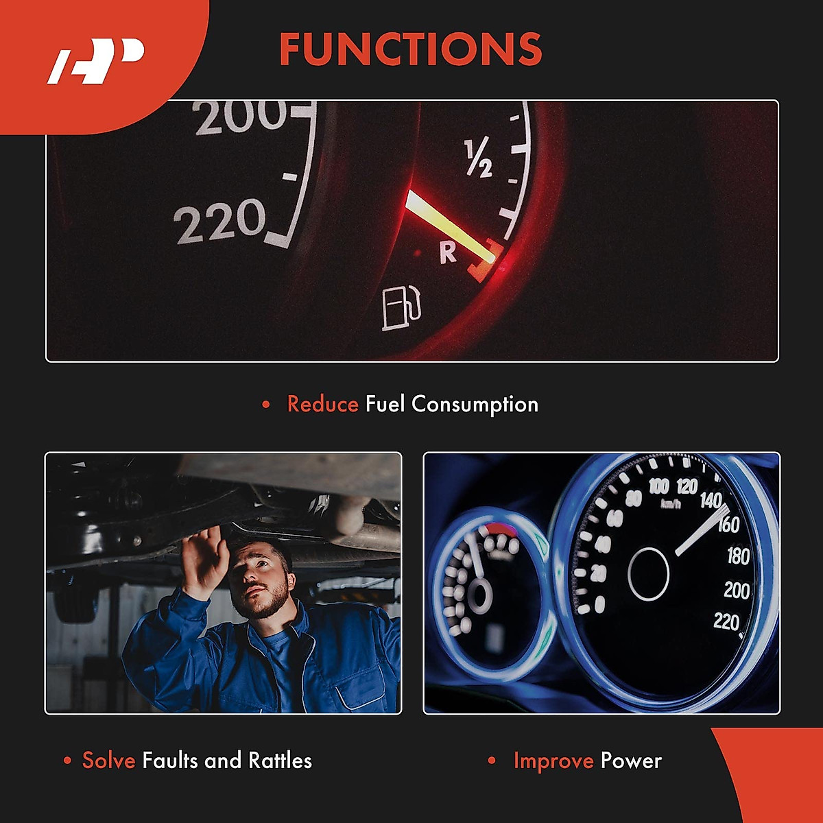 A-Premium Engine Upper Intake Manifold W/Gasket [SOHC, 8Cyl 4.6L] Compatible with Ford E-150, E-250 2007-2008, F-150 2007-2008, Lobo 2007-2008, Replace for# 019495456162