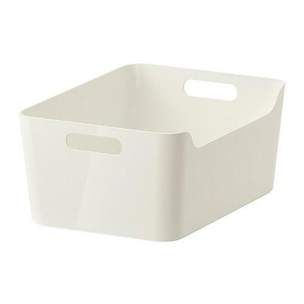 Ikea Variera Convenient Kitchen Open Storage Box, High Gloss White (1, 13 1/4 x 9 1/2 x 5 3/4 Inches)