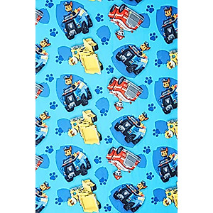 Paw Patrol Calling All Pups 4 Piece Toddler Bedding Set - Includes Quilted Comforter, Fitted Sheet, Top Sheet, and Pillow Case for Boys Bed, Blue